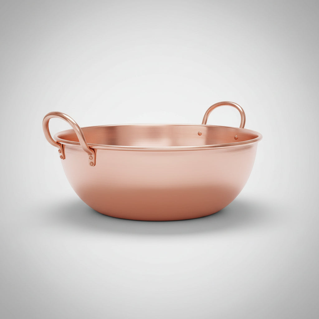 Paila de cobre grande artesanía chilena